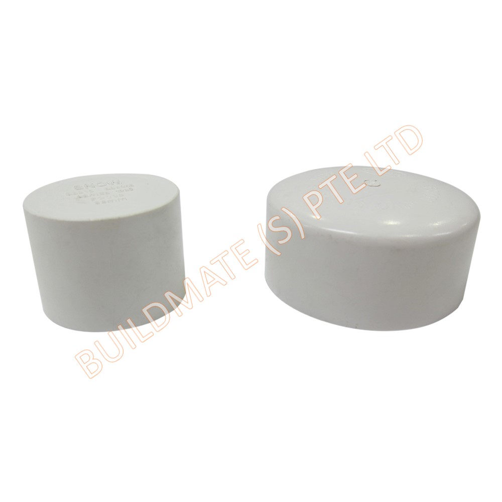 White UPVC Push-On Cap - Buildmate