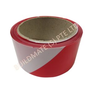 Red & White Safety Tape - Buildmate